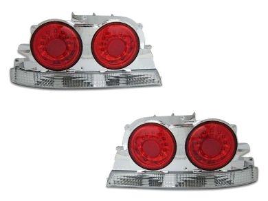 LED Tail Lights for R33 Nissan Skyline Coupe GTR / GTST - Clear/Red (1 ...