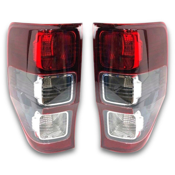 Tail Lights with Smoked Lens for Ford Ranger Wildtrak 09/2011-2022 ...