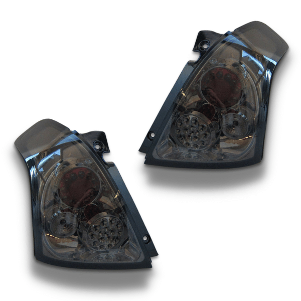 LED Tail Lights with Smoked Black Lens for Suzuki Swift 2004-2010 ...